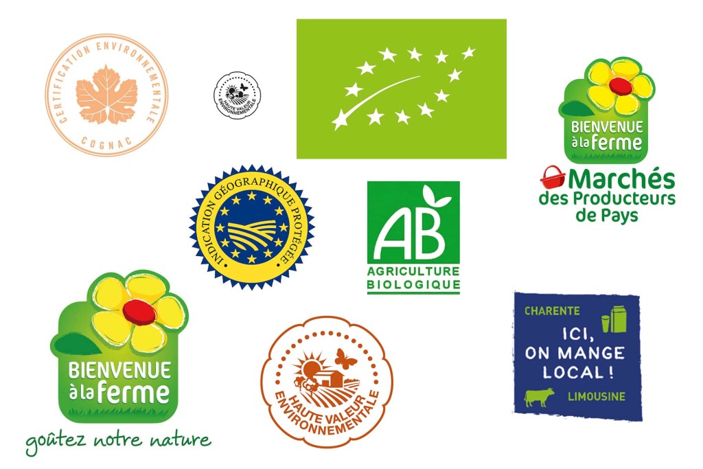 Les labels indiqués et expliqués